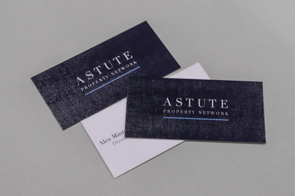 Linen Business Cards Printing, Textured Finish | Space Print