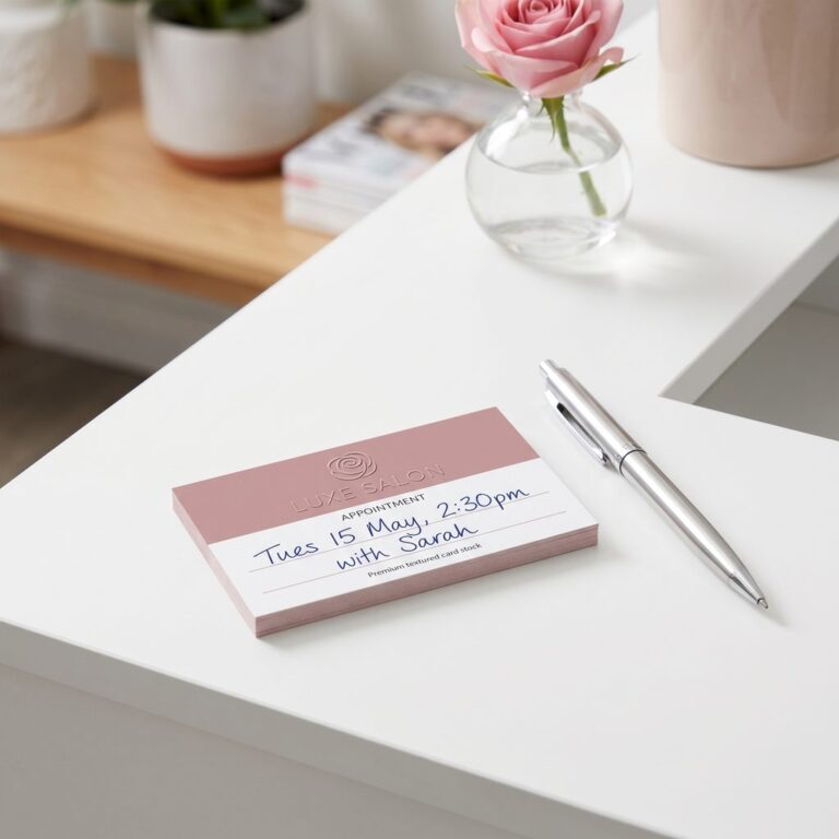 Custom Appointment Cards Printing | Reminder Cards | Space Print